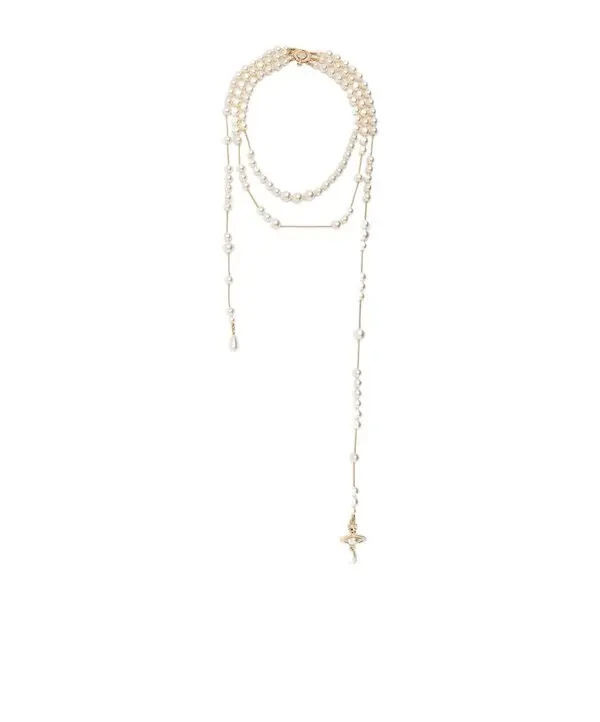 VIVIENNE WESTWOOD Broken Pearl Necklace