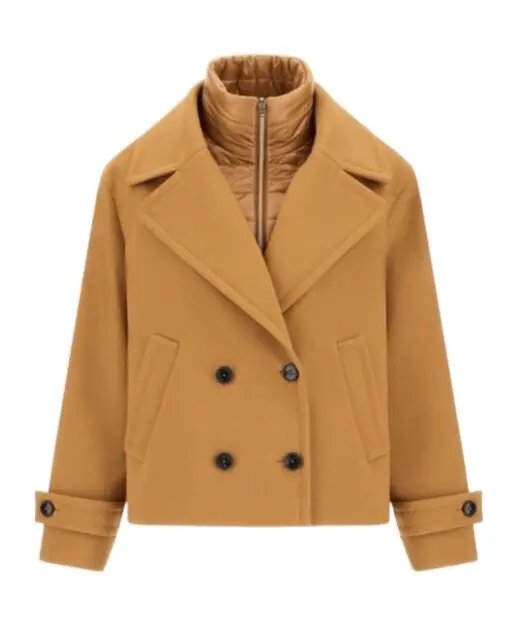 Herno Pea Layered Coat - Brown