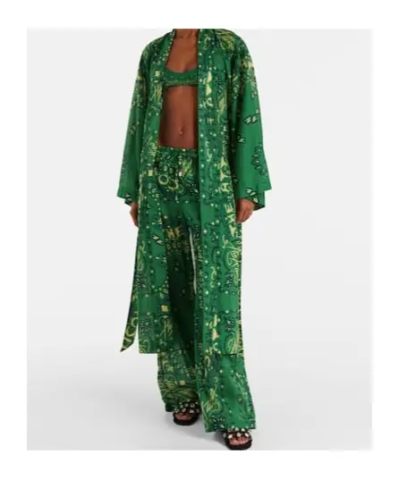 Attico Bandana Cotton Muslin Kaftan