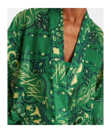 Attico Bandana Cotton Muslin Kaftan