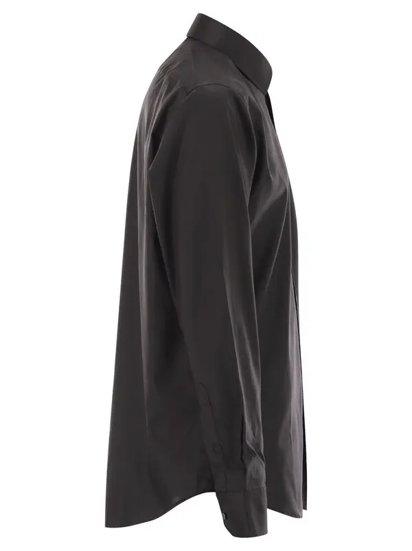 Hugo Boss Long-sleeved Curved Hem Shirt