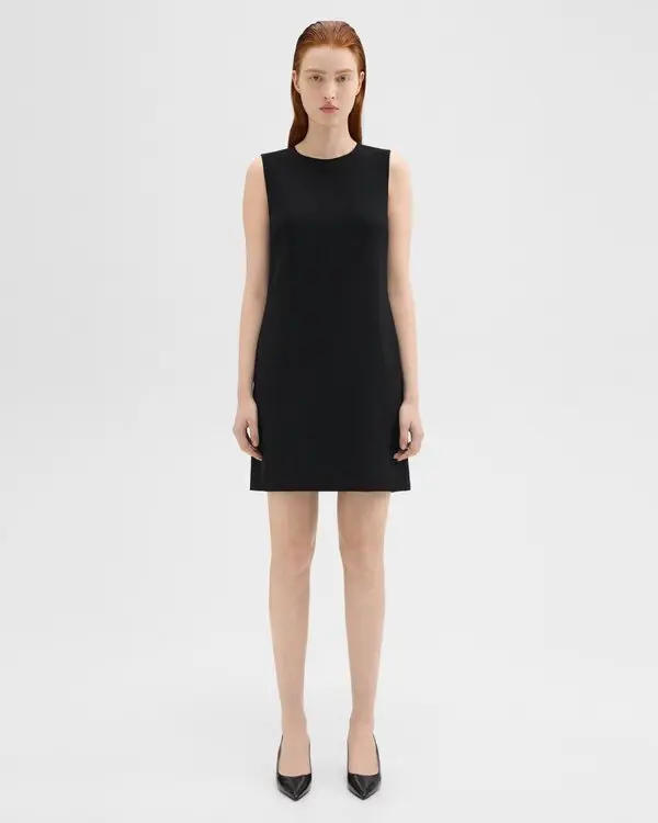 Theory Round-necked Sleeveless Dress