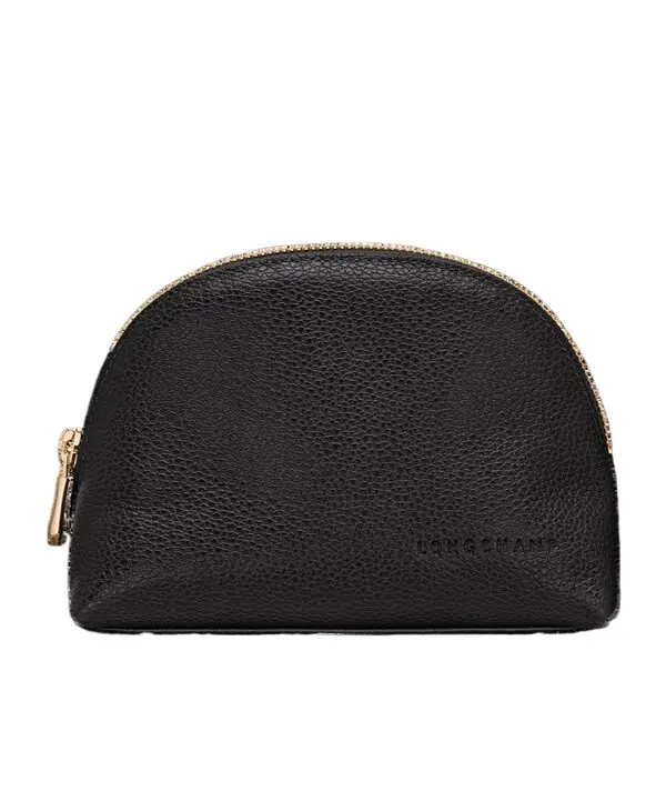 Longchamp Le Foulonné Debossed-logo Make Up Bag - Black