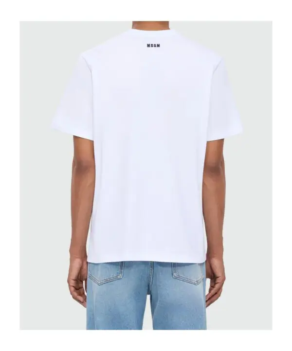 MSGM Patch Detailed Jersey T-shirt