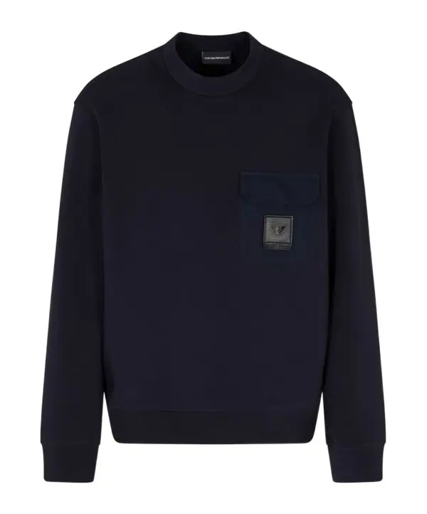 Emporio Armani Patch-pocket Cotton Sweatshirt