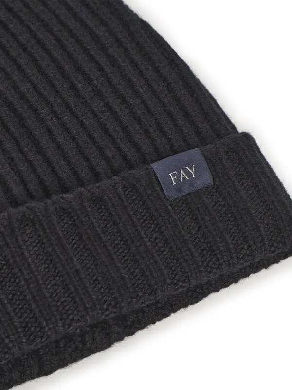 FAY English Rib Beanie Hat