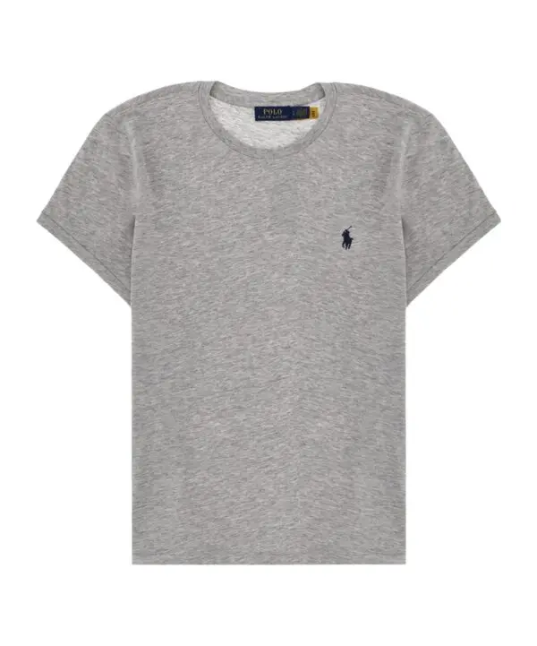 Polo Ralph Lauren Crewneck T-shirt With Embroidered Pony Logo - Cobblestone Heather