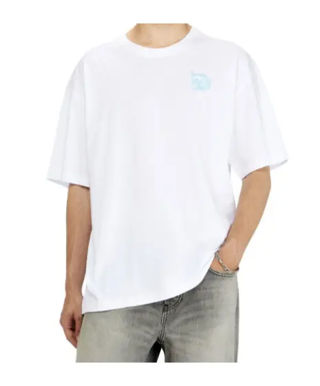 DIESEL® Jersey T-shirt With Flocked Print