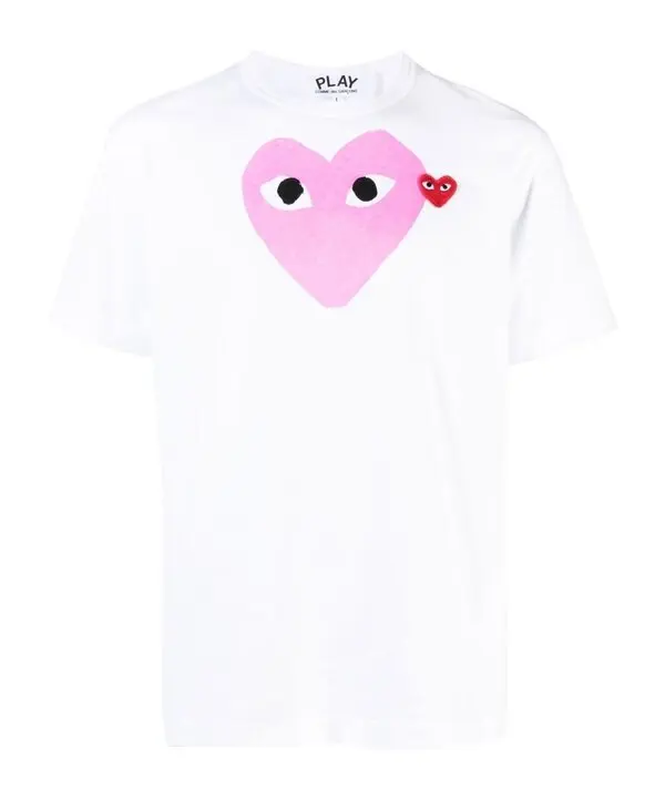 Play Comme Des Garcon Short-sleeved T-shirt - White