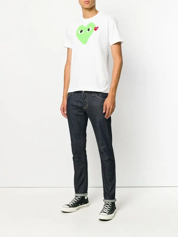 Play Comme Des Garcon Crew Neck Short Sleeve T-shirt