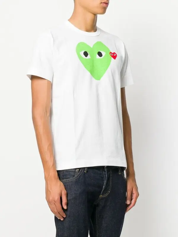 Play Comme Des Garcon Crew Neck Short Sleeve T-shirt