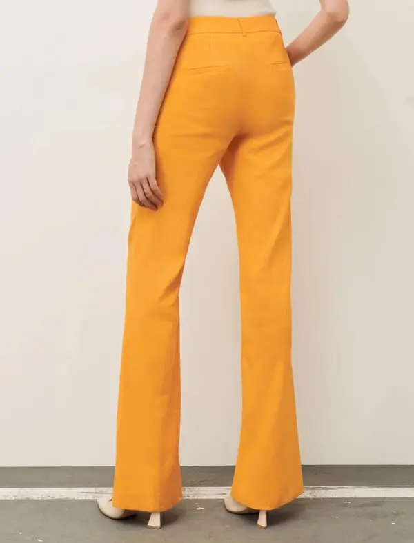 Marella High-waisted Micro-hair Casual Pants