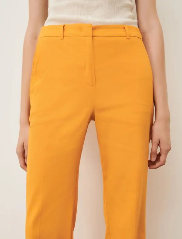 Marella High-waisted Micro-hair Casual Pants