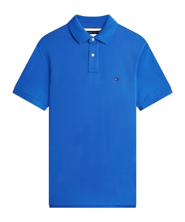 Tommy Hilfiger Logo-detail Polo Shirt - Blue