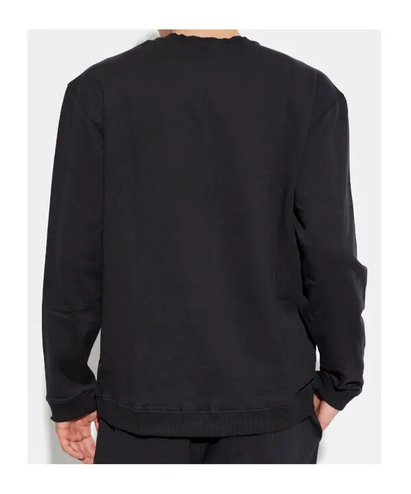 DIESEL® Long-sleeved Crewneck Sweatshirt With Ribbed Trim