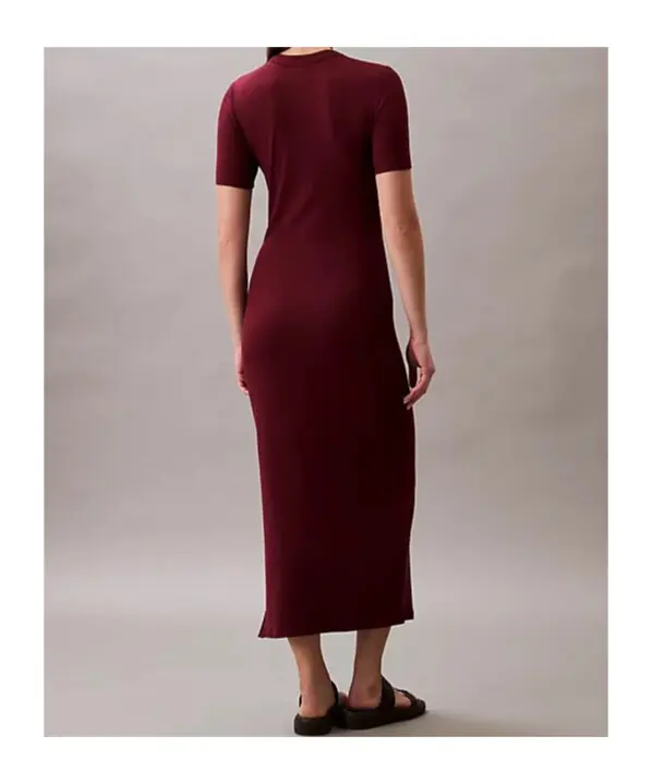 Calvin Klein Modal Stretch Rib Midi Dress