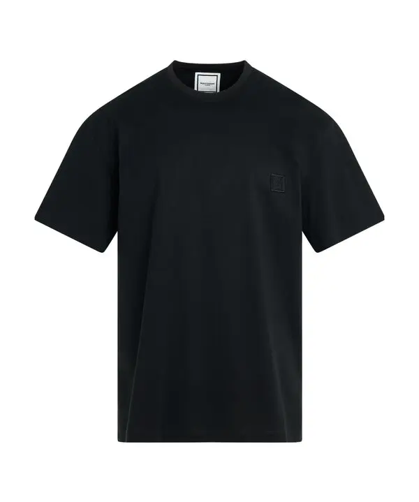 WOOYOUNGMI Logo-embroidered Cotton T-shirt - Black