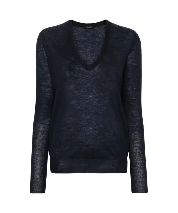 JOSEPH V-neck Cashmere Jumper - Black