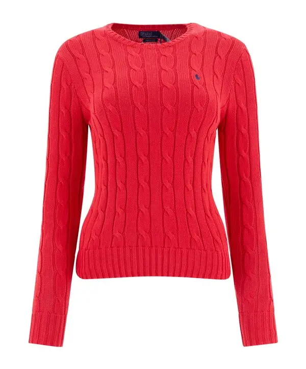 Polo Ralph Lauren Embroidered Crewneck Jumper - Red