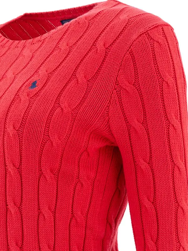 Polo Ralph Lauren Embroidered Crewneck Jumper - Red