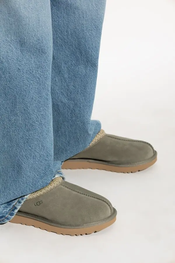 UGG Tasman Ii Suede Slippers With Embossed Logo