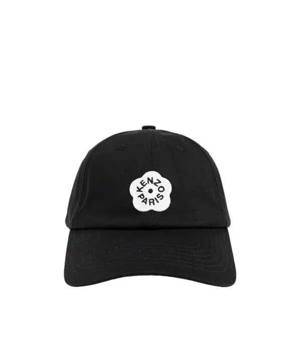 Kenzo Logo Patch Boke Flower Cap - Black