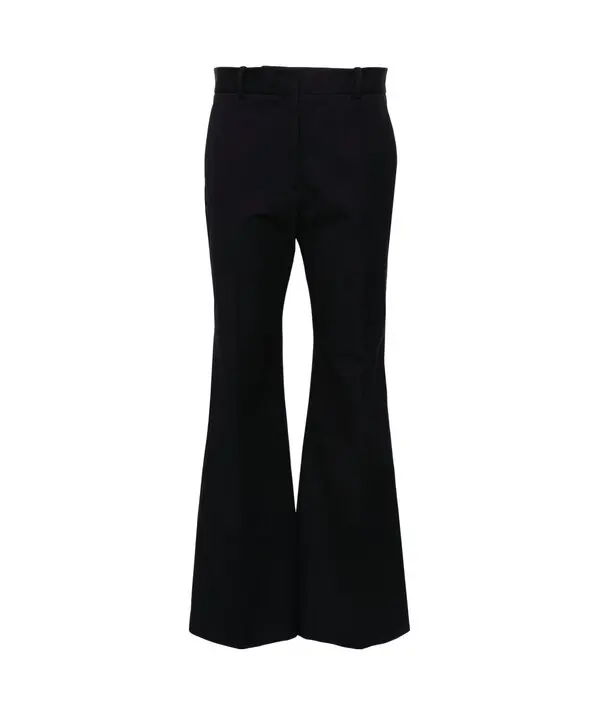 JOSEPH Tafira Mid-rise Flared Trousers - Black