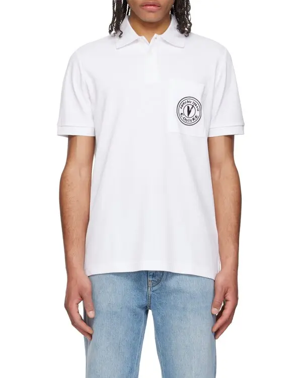 Versace Logo Patch Polo Shirt