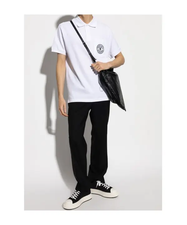 Versace Logo Patch Polo Shirt