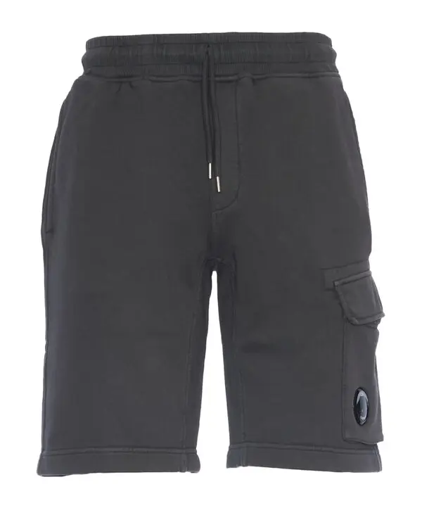 C.P. COMPANY Drawstring Cargo Shorts - Black