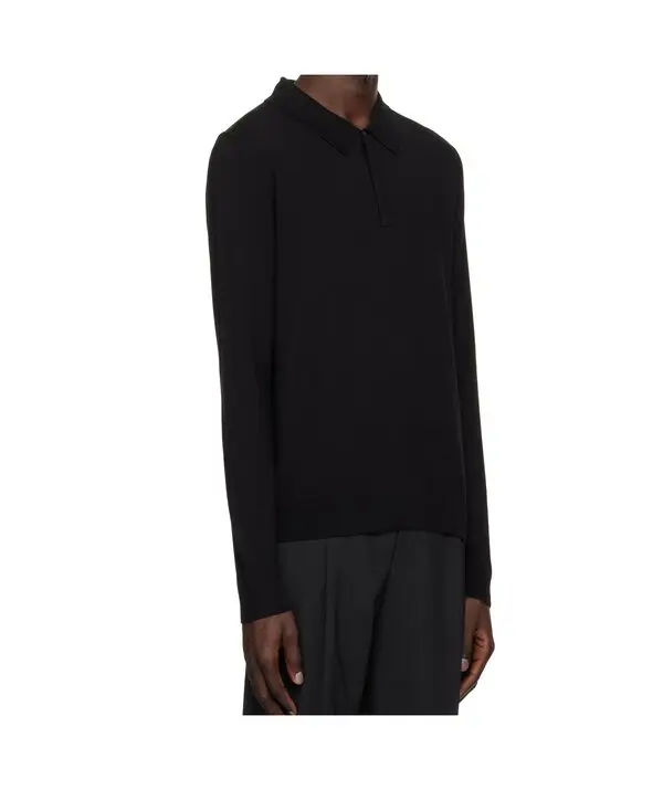 Hugo Boss Lapel Collar Knit Sweater