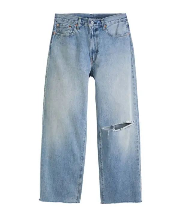 LEVI'S 578 Distressed Relaxed Baggy Jeans - Blue