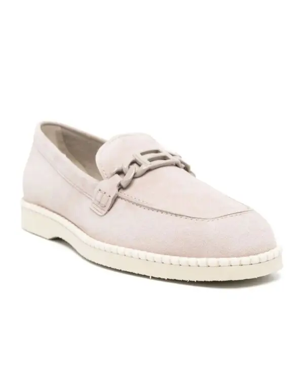 Hogan Logo-plaque Suede Loafers