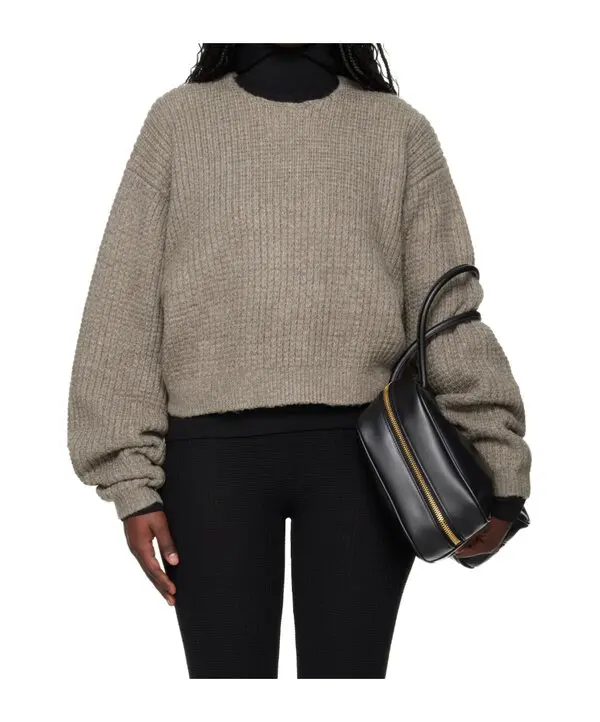 Fear Of God Waffle-knit Cropped Sweater