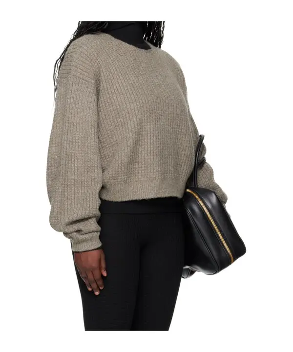Fear Of God Waffle-knit Cropped Sweater