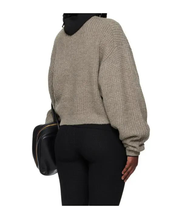 Fear Of God Waffle-knit Cropped Sweater