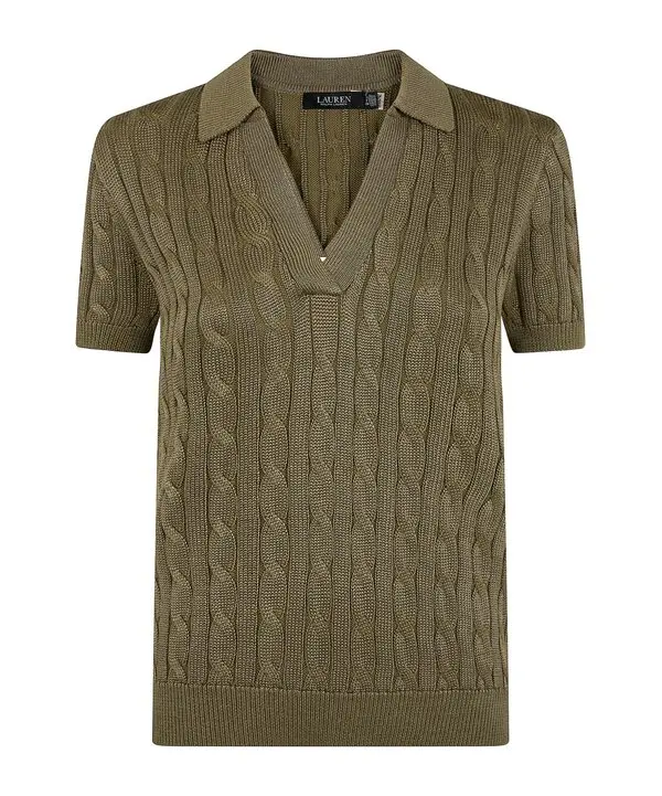 Ralph Lauren Ribbed Knit Polo Shirt