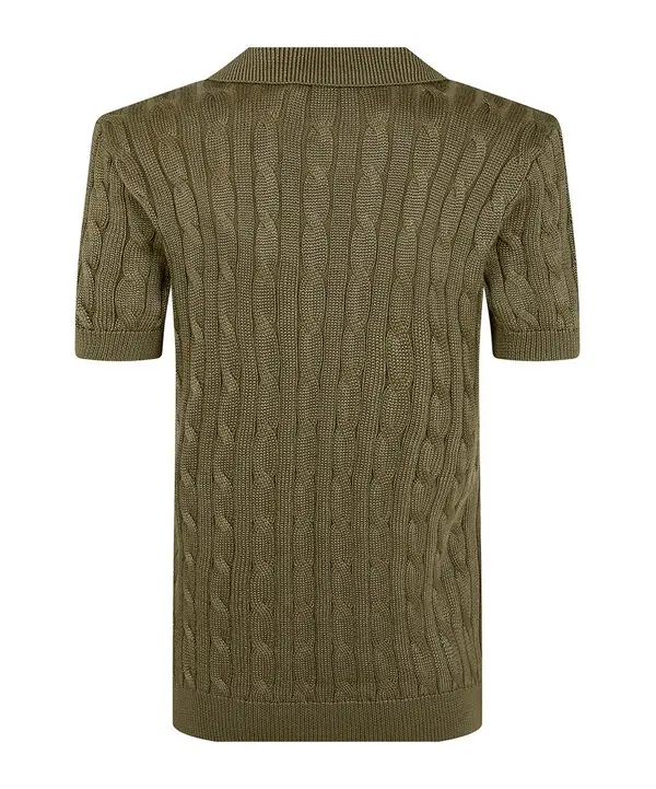 Ralph Lauren Ribbed Knit Polo Shirt