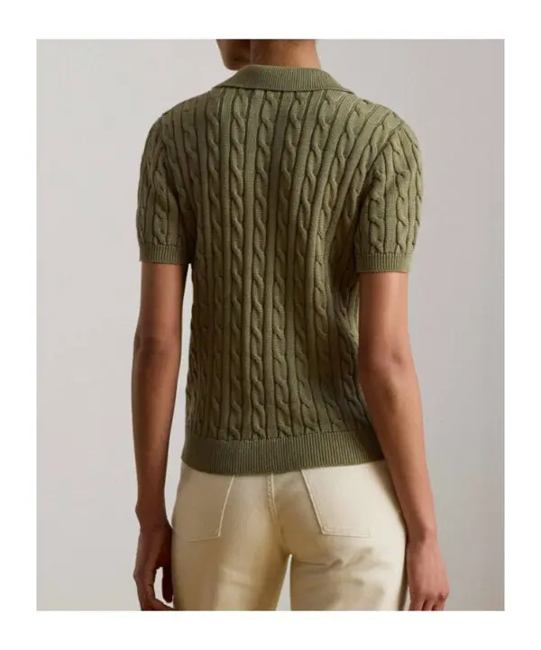 Ralph Lauren Ribbed Knit Polo Shirt