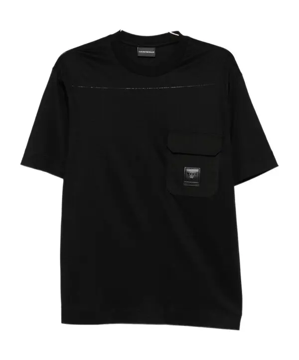 Emporio Armani Pocket-detail T-shirt - Black