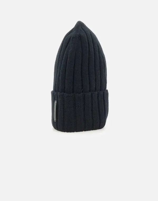Emporio Armani Ribbed Wool Beanie