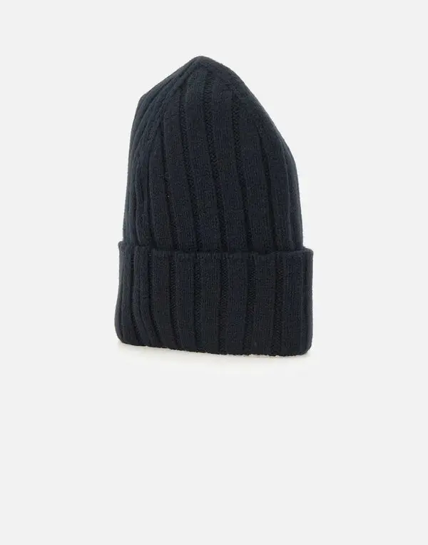 Emporio Armani Ribbed Wool Beanie