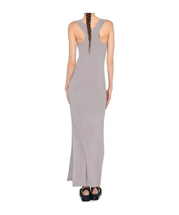Norma Kamali Racer Long Dress W/ Side Slit