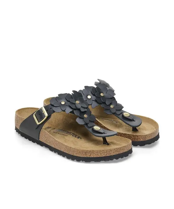 BIRKENSTOCK Gizeh Flower Embellished Slippers