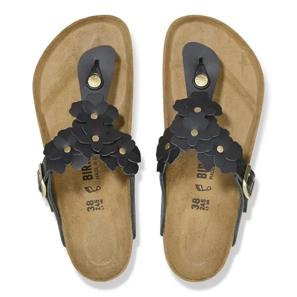 BIRKENSTOCK Gizeh Flower Embellished Slippers