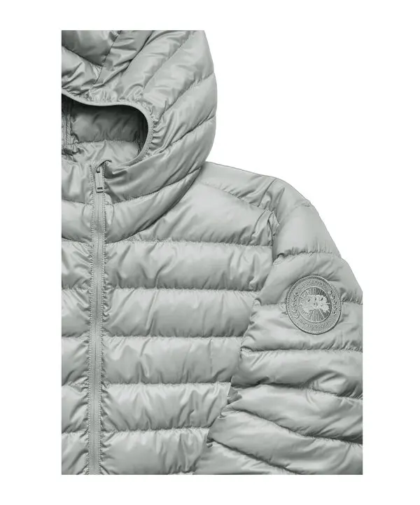 Canada Goose Stratus Hooded Quilted Jacket With Tonal Logo - Layer Grey