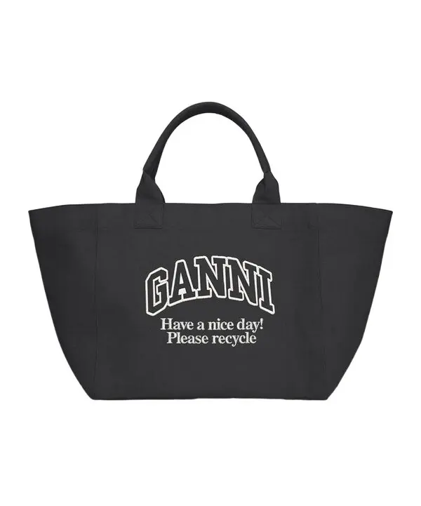 GANNI Shopper Bag - Black