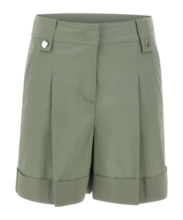 Liu Jo Pleated Turn-up Shorts - Gray