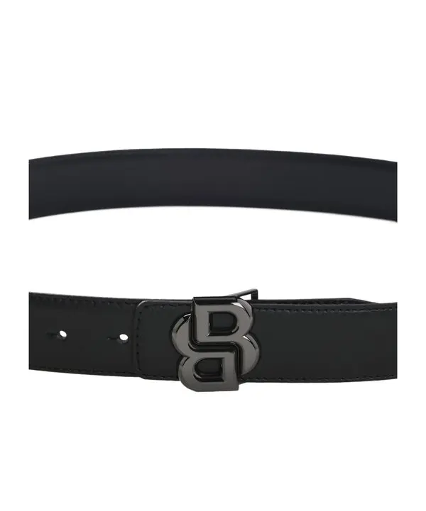 Hugo Boss Reversible Italian Leather Belt With Double B Monogram Buckle