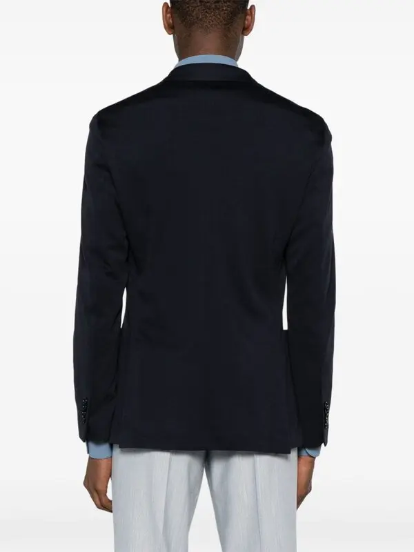 LARDINI Single-breasted Wool-blend Blazer